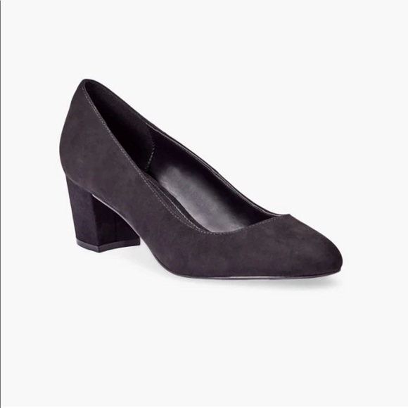 JustFab | Shoes | Justfab Caroline Block Heeled Wide Pumps | Poshmark